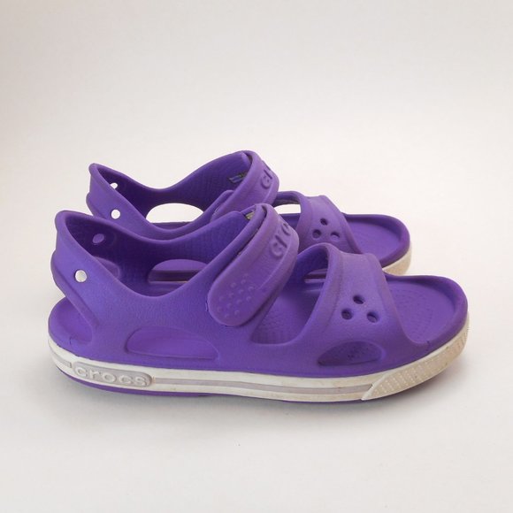 CROCS | Shoes | Crocs Girls Size 3 C13 Crocband Ii Purple Sandals ...
